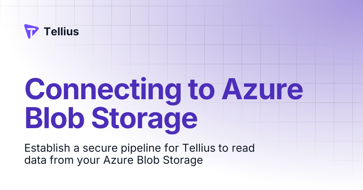 Connecting to Azure Blob Storage | Tellius