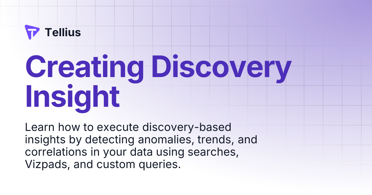 Creating Discovery Insight | Tellius 5.5 | Tellius