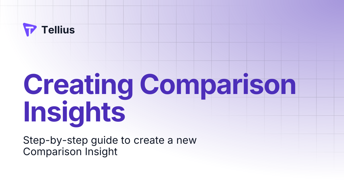 Creating Comparison Insights | Tellius 5.5 | Tellius