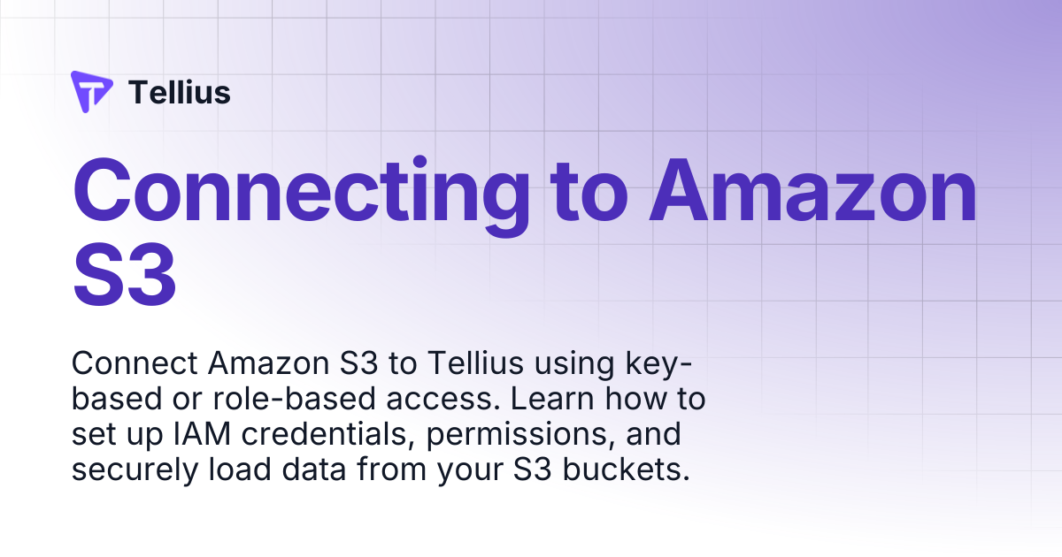 Connecting to Amazon S3 | Tellius 5.5 | Tellius