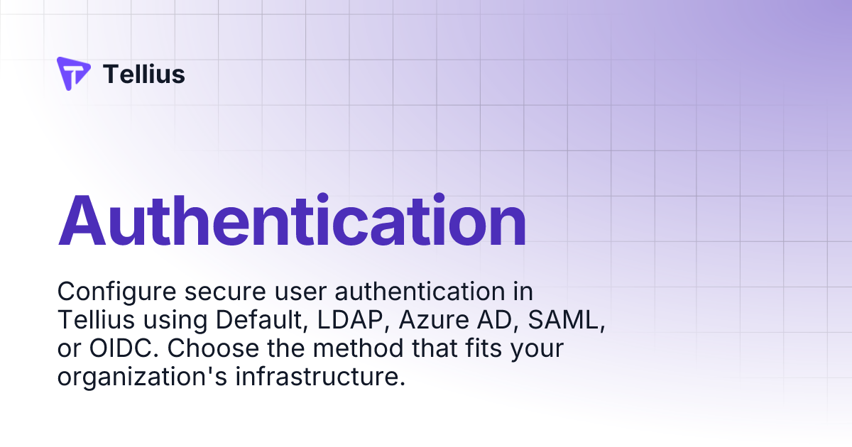 Authentication | Tellius