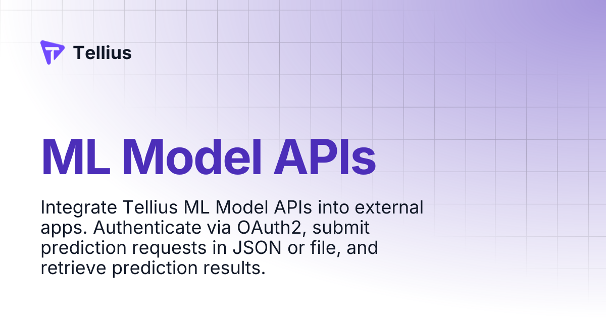 Ml Model Apis Tellius