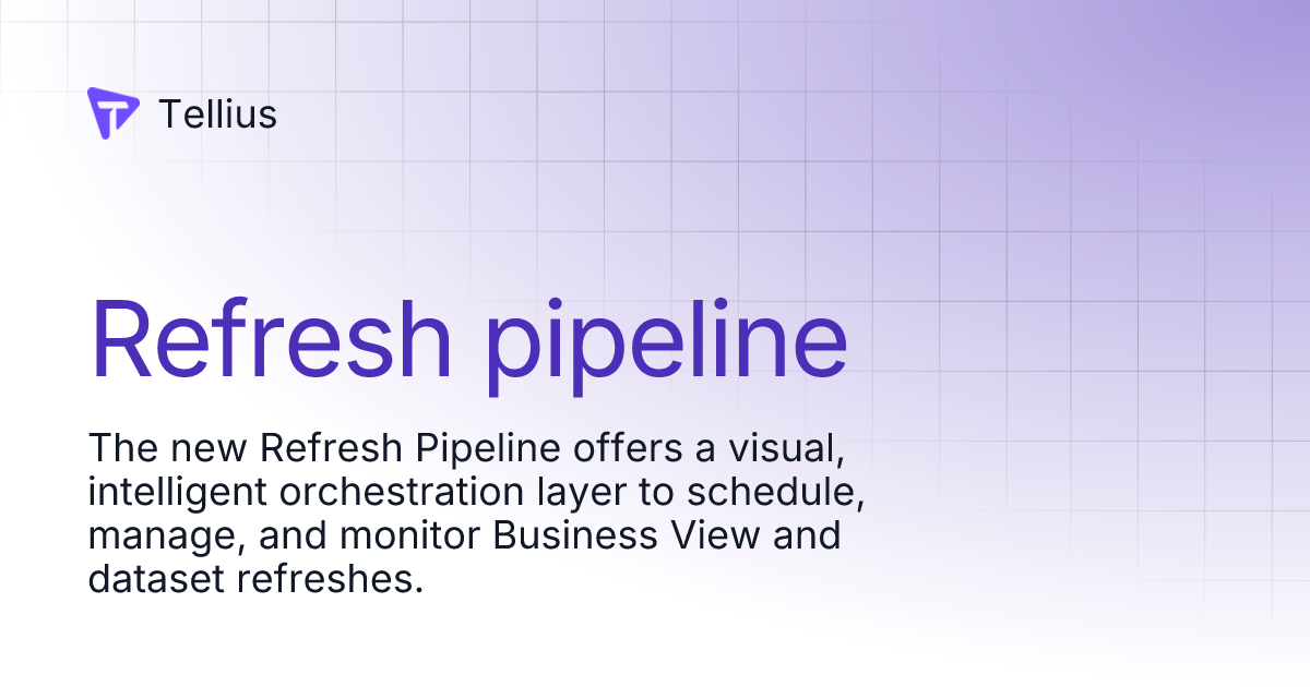 Refresh pipeline | Tellius