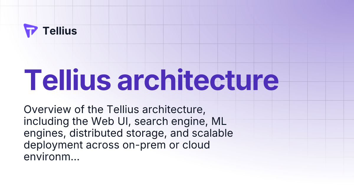 Tellius architecture | Tellius