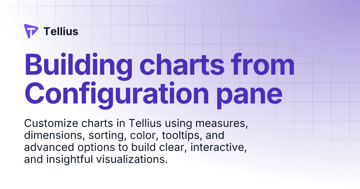 Building charts from Configuration pane | Tellius