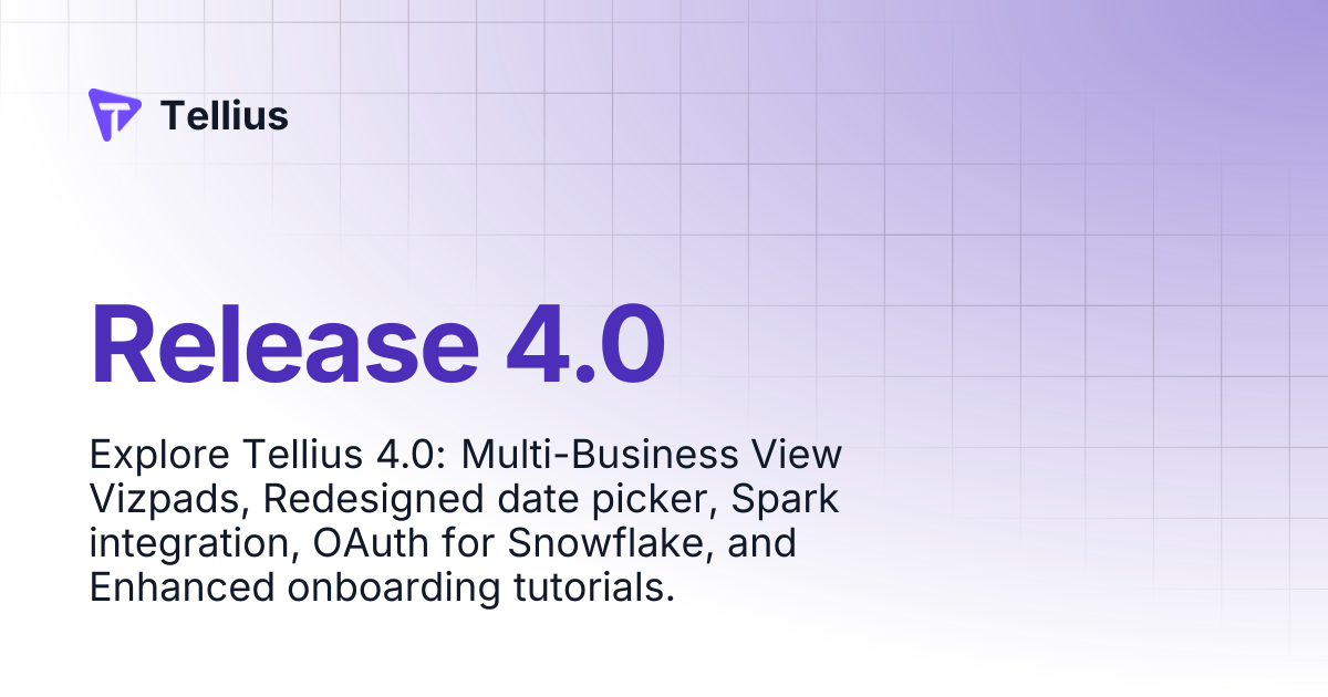 Release 4.0 | Tellius
