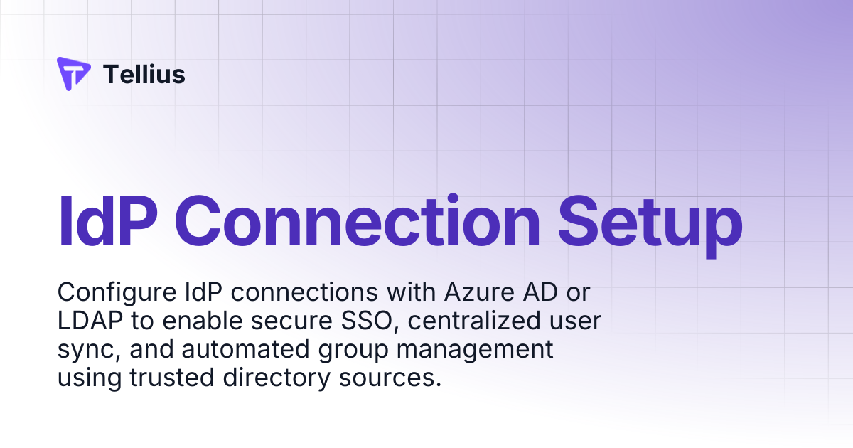 IdP Connection Setup | Tellius