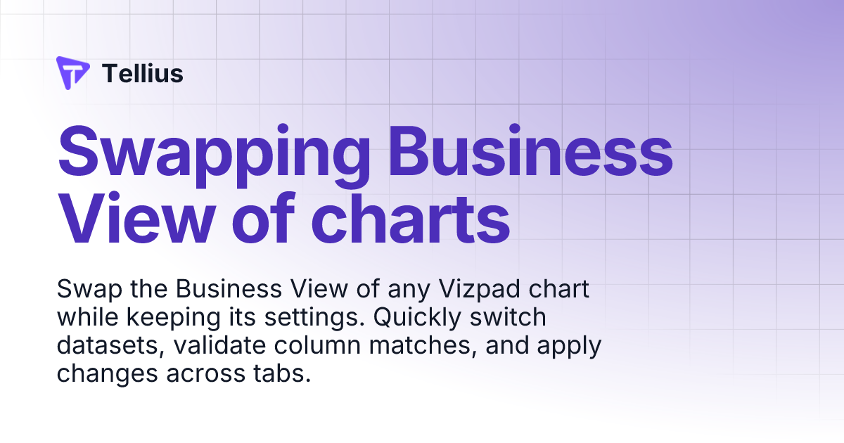 Swapping Business View of charts | Tellius