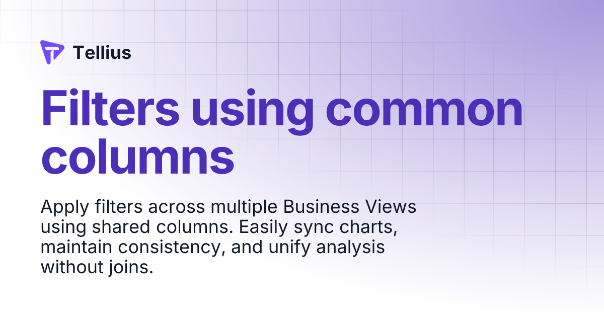 Filters using common columns | Tellius