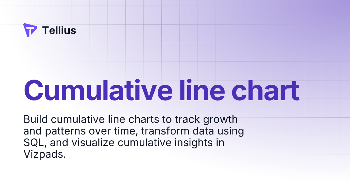Cumulative line chart | Tellius