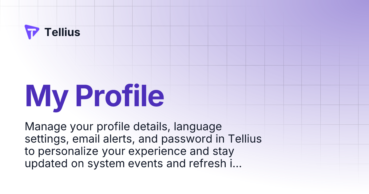 My Profile | Tellius